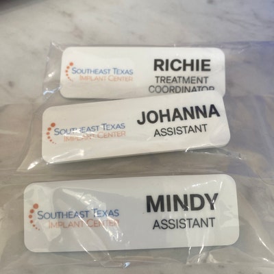 Name Tags for Work Business Name Badges With Logo Magnetic Name Tags ...