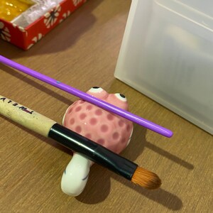 Kawaii Animal Brush Rest Holder Japanese Porcelain Chopstick ...