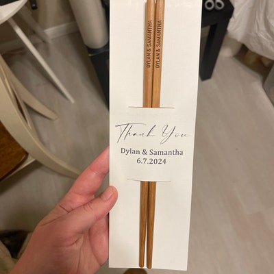 Personalized Chopsticks, Save the Date, Wedding Favor Chopsticks ...