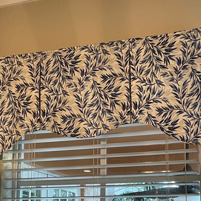 Custom Valance EMMA Hidden Rod Pocket Valance Fits 30 44 Window ...