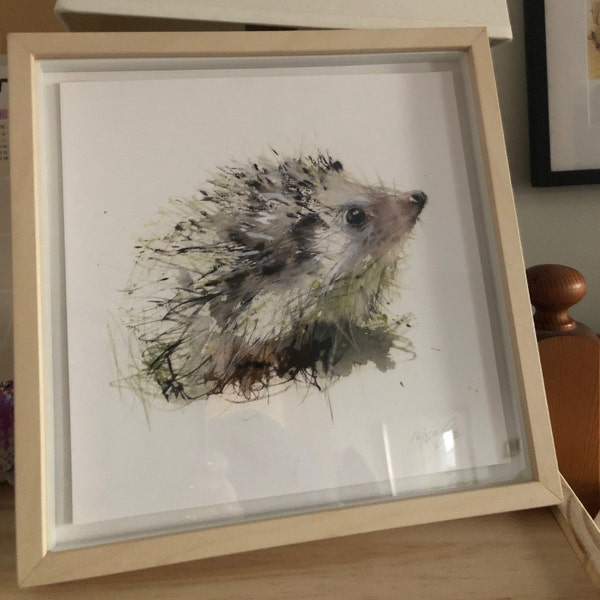 Hedgehog Print, Limited Edition Print of My HEDGEHOG Printed on ...