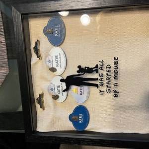 Custom Disney Castle Pin Display Shadow Box - Etsy