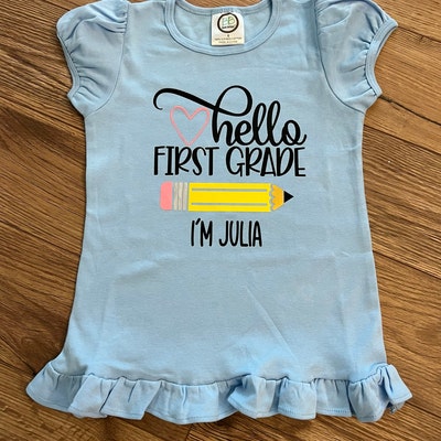 Back to School, 1st Grade Svg, Hello First Grade, School Svg, Teacher ...