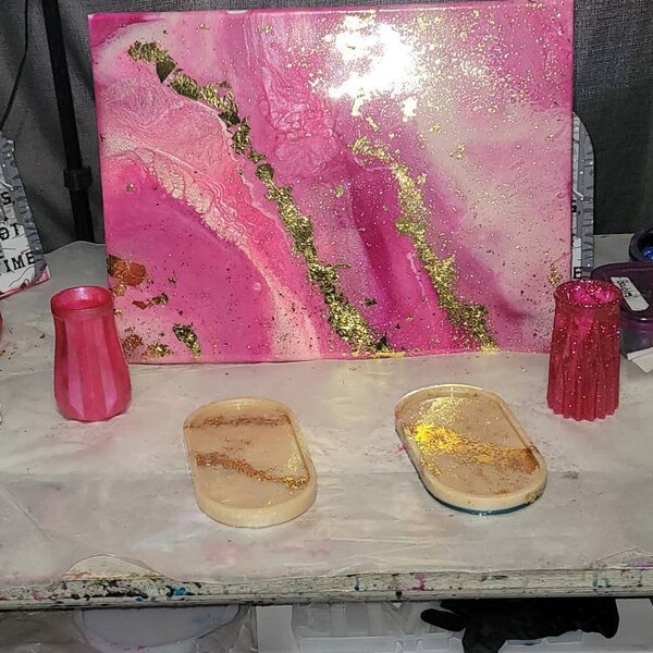 Ultra Luxe' Epoxy Pigment Paste-plush PINK, Resin Art, Pink Mica, Epoxy ...