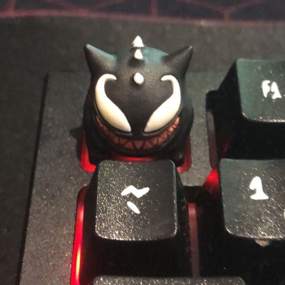 Gengar Venom Black Keyboard Cherry Mx Keycap Resin Mechanical Keyboard ...
