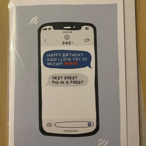 Merry Christmas Dad Thumbs up Card, Funny Dad Christmas Card, Dad Text ...