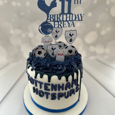 Chelsea Inspired Football Cake Topper - Etsy UK