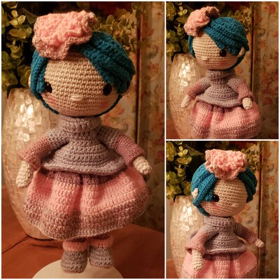 MIMI DOLL B ROSE.. / Crochet Pattern / Crochet Doll Pattern / Amigurumi ...