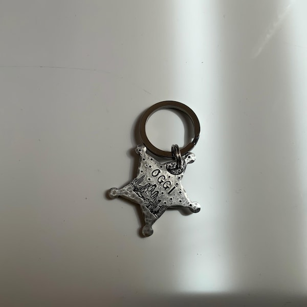 Pet ID Tag - Mountain - Moose - Forest - Dog Tag - Dog Collar Tag - Pet ...