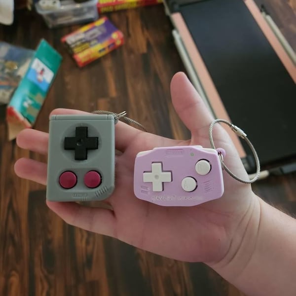 Joy-con Controller Inspired AirTag Holder + Fidget Toy – Clickable ...