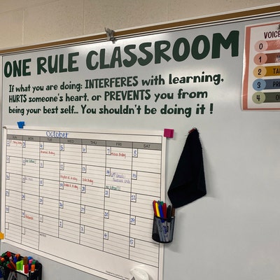 One Rule Classroom Wall Decal, Back to School Wall Decor, Be Your Best ...