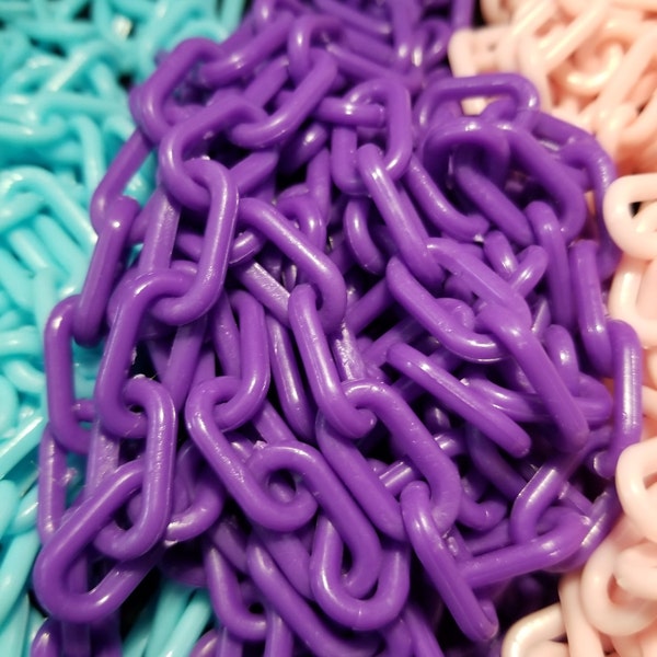 10 Feet - High Quality 3mm Plastic Chain for Craft, DIY Bird Toys ...