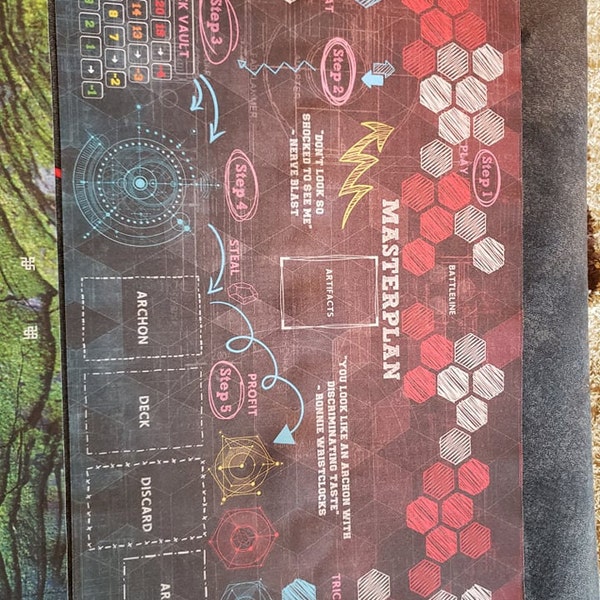 Keyforge Game Mat for House Shadows Players With Card Zones and Chain ...