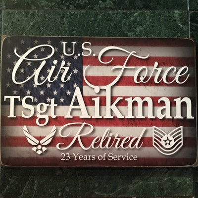 Air Force Retirement Sign Military Retirement Armed Forces - Etsy