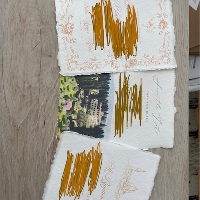 8x10 WHITE 150 Gsm Handmade Paper Deckled Edge Cotton - Etsy