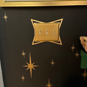 TELSTAR Painted Mid Century Atomic Shadow Box Light Switch and Outlet ...