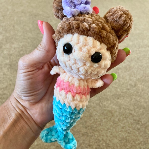 Mini Mermaids | Low-sew | CROCHET PATTERN - Etsy