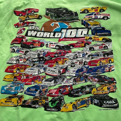 Vintage 1996 Doug Ault Dirt Late Model Racing Tee Large - Etsy