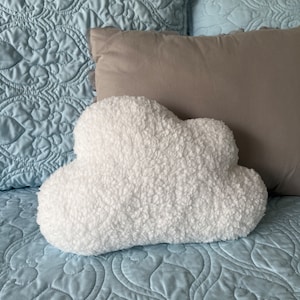 Cloud Pillow Sherpa Cloud Cloud Cushion Cloud Shape Cloud - Etsy