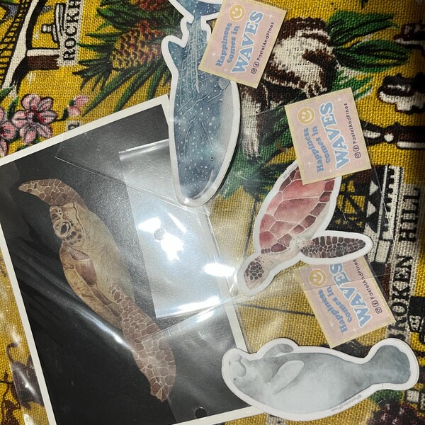 Coral Reef & Manta Ray Pin, Ocean in a Bottle Gold Hard Enamel Pin, Sea ...