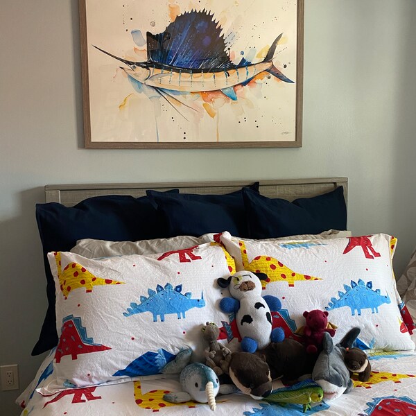 Atlantic Blue Marlin Limited Edition Watercolor Art Print by Slaveika ...