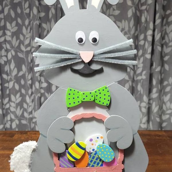 Standing Bunny | Boy or Girl Easter Bunny | Easter Basket Carrots | Boy ...