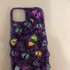 Handmade iPhone Case Glow in the Dark Purple Venom Cat Eyes Handmade ...