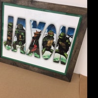 Personalised TMNT Character Name Art Gift Idea Printable - Etsy Australia