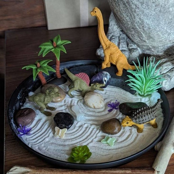 Dinosaur Zen Garden Jurassic T-rex Dino Mindful Work From Home Gift ...