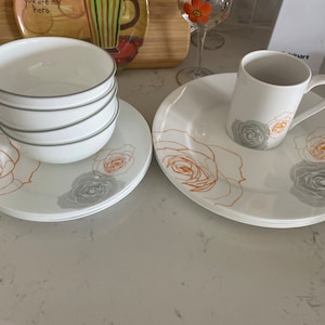 Corelle Splendor Dinnerware Set 4-dinner, 4-salad , 4-bread and Butter ...