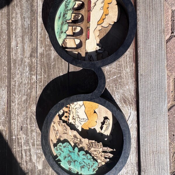 Wizard Glasses Decoration- Wood Glasses - Book Decoration- Wizard ...