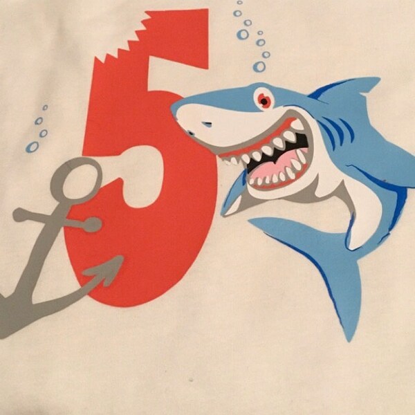 Shark Birthday Shirt, Shark Birthday Svg, 5th Birthday SVG, Fifth ...