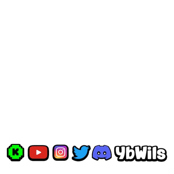 Custom Social Media Overlay for Twitter Twitch Tiktok Discord Instagram ...