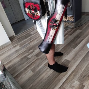 Real Leather Side Quiver With Phoenix Motif / Archer Equipment ...