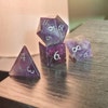 Natural Amethyst Dice Set| Gemstone D20 D&D Dice Set| Dungeons and ...