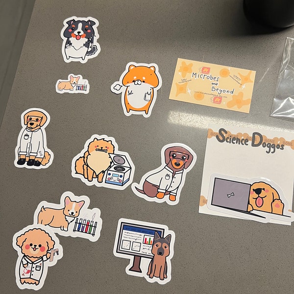 Cute DNA Babies Sticker Set - Proteins Transcription Factor CRISPR ...