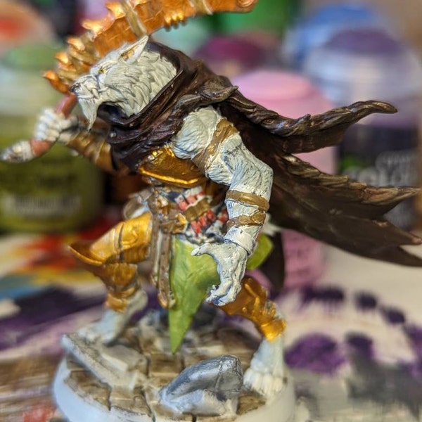 Wolfkind Adventurer Miniature - Artisan Guild | Wolfborn Hunter Model ...