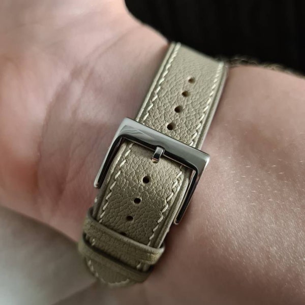 Dark Green Shell Cordovan (rally Strap) - Handmade Leather Watch Strap ...