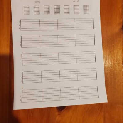Ukulele Chord Flash Cards for Beginners With Bonus Chord Sheet ...