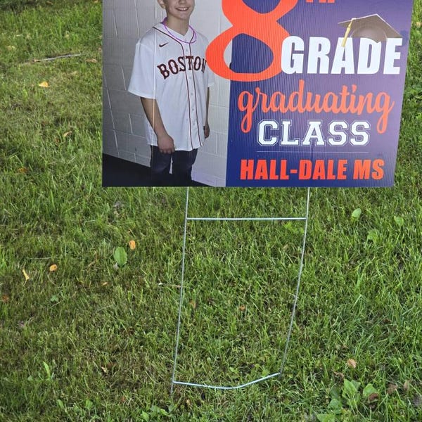 5th Grade Graduation Yard Sign, Next Stop Middle School Grad Sign ...