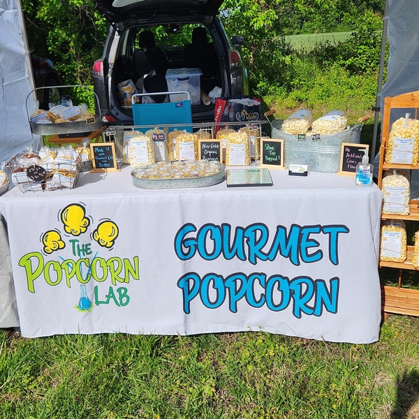 Full Color Trade Show Polyester Custom Tablecloth for Event, Craft Fair ...