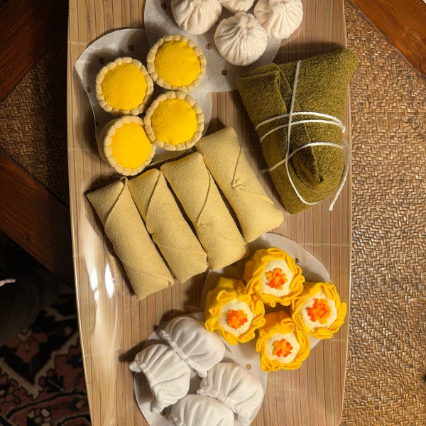 Dumplings Dim Sum Pretend Play Felt Food Restaurants and Play Kitchen ...