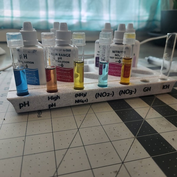 Gh, Kh, P04+ API Test Kit Holder and Dry Rack! || API Test Tube Holder ...