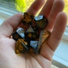 Cursed Dread Full Polyhedral Sharp Edge Dice Set Black and Copper ...