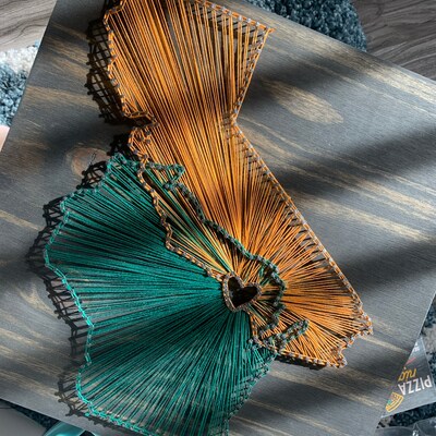 Kansas City Football String Art Sign, Made to Order - Etsy