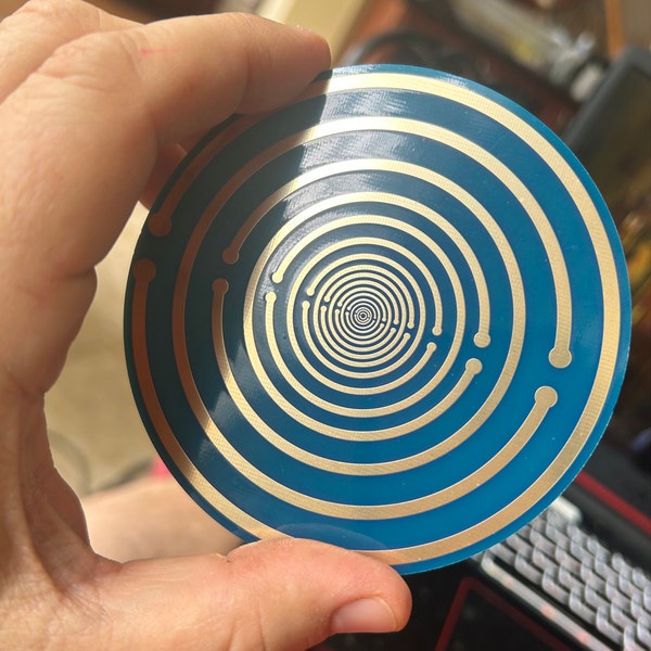 Lakhovsky H9+ Disc / Solar System. Vitality, Gold-plated Scalar Wave ...