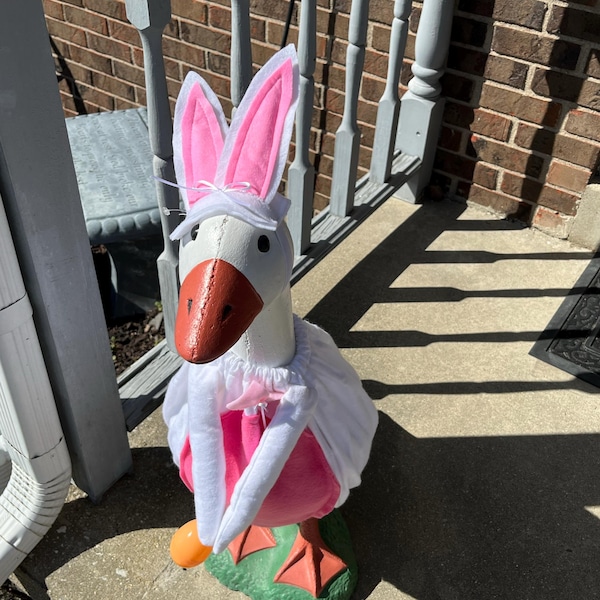 Best Dressed Goose Geese Clothes Outfit 25-27" LARGE Easter Dress and ...