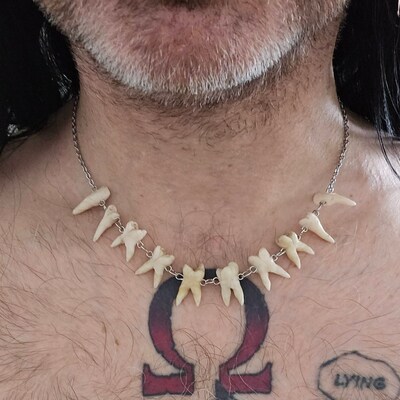 Gothic Teeth Choker, Human Tooth Necklace, Handmade Molars, Oddities ...