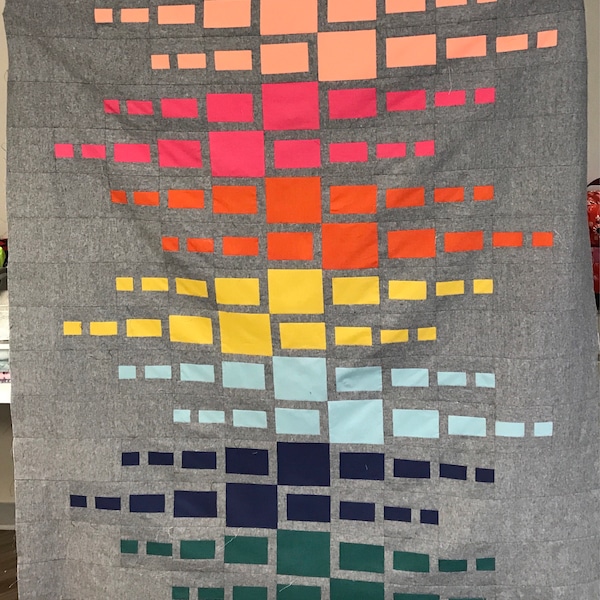 Easy Quilt Pattern | Modern Quilt | Fat Quarter Quilt Pattern ...