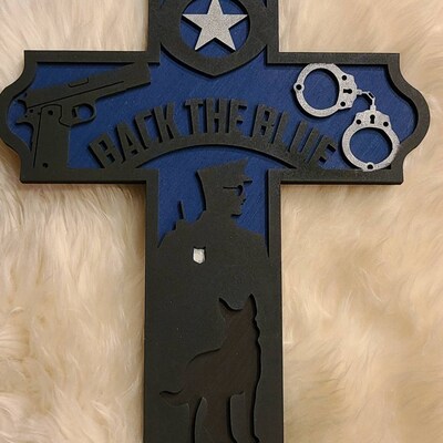 Police Cross SVG Law Enforcement Cross Svg Digital File Download Dxf ...